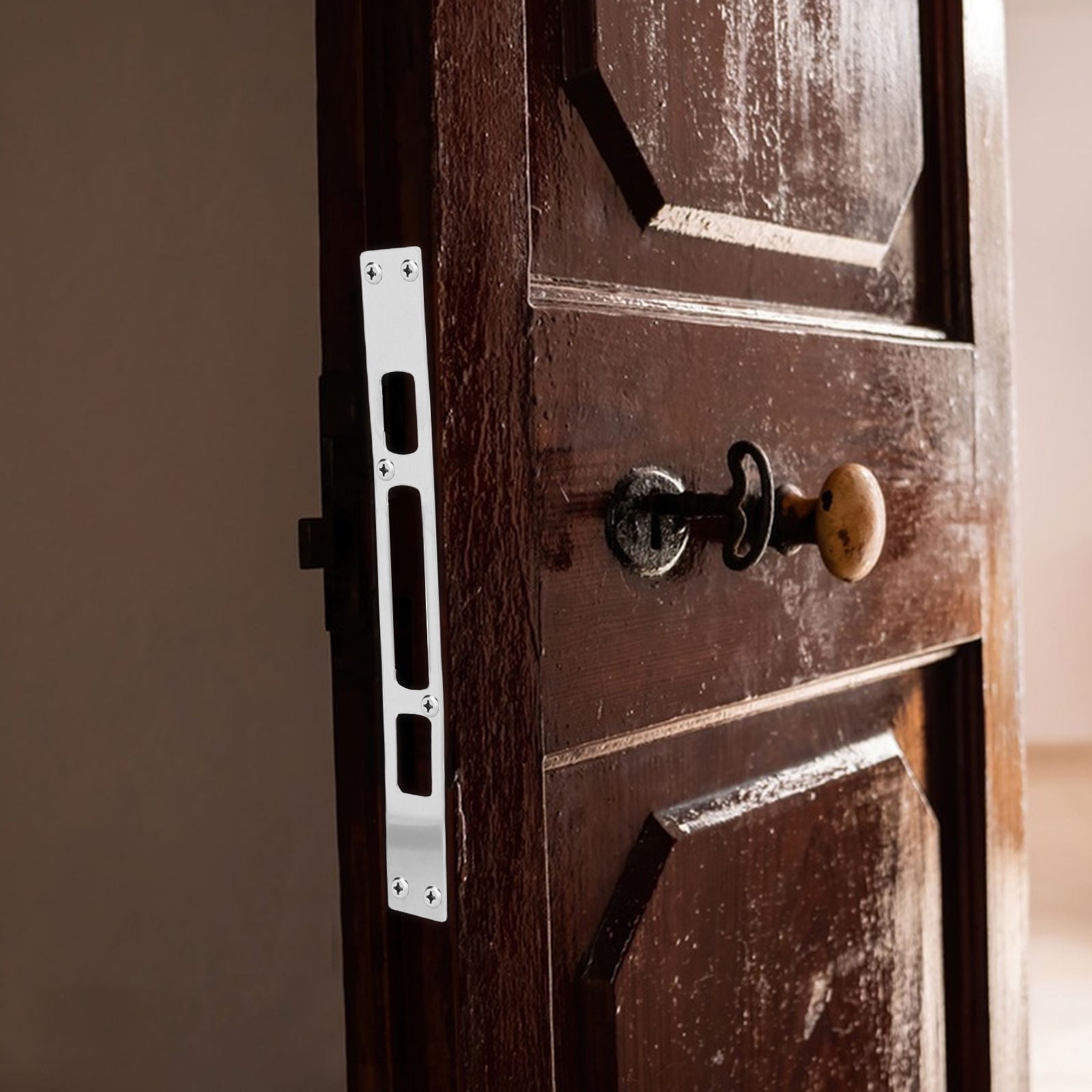 Beaupretty 2Set Rectangular Bar Latch Locking for with Silver Finish ...