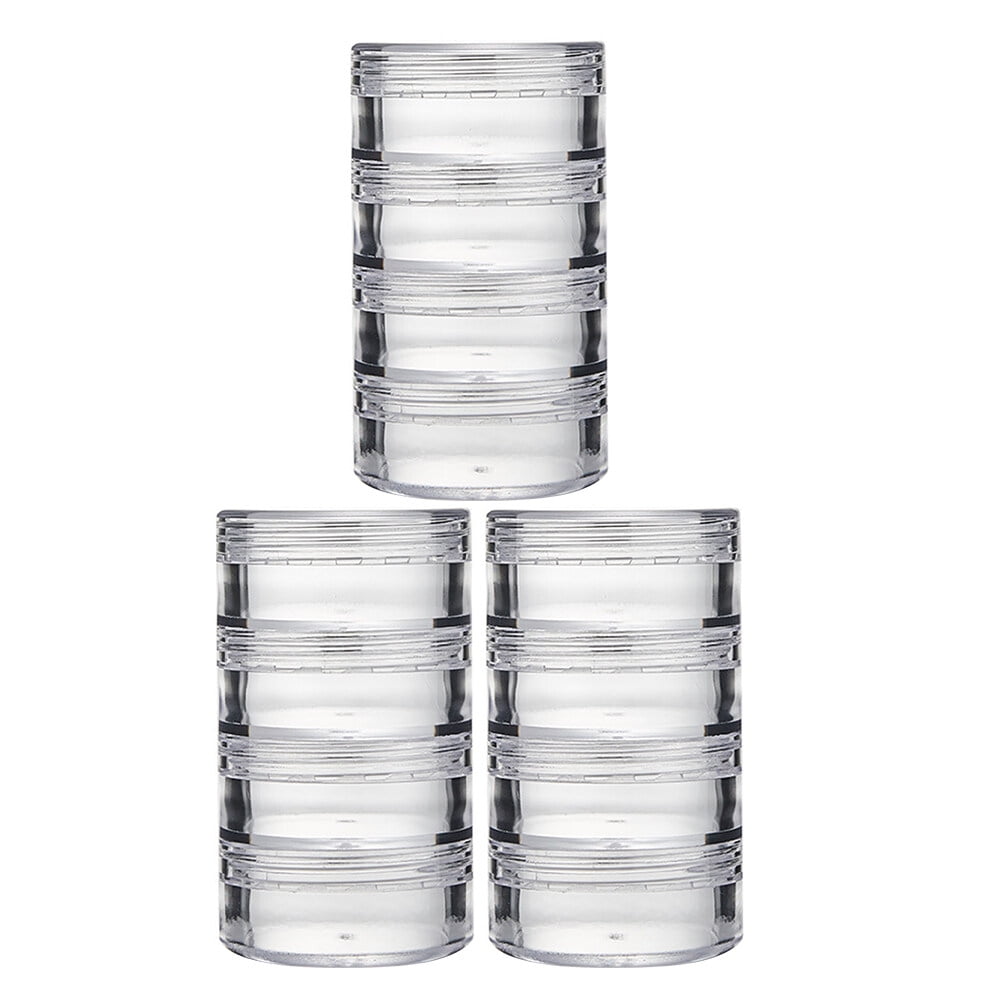 Beaupretty 3 Sets of Small Containers with Lids Multi-layered Plastic ...