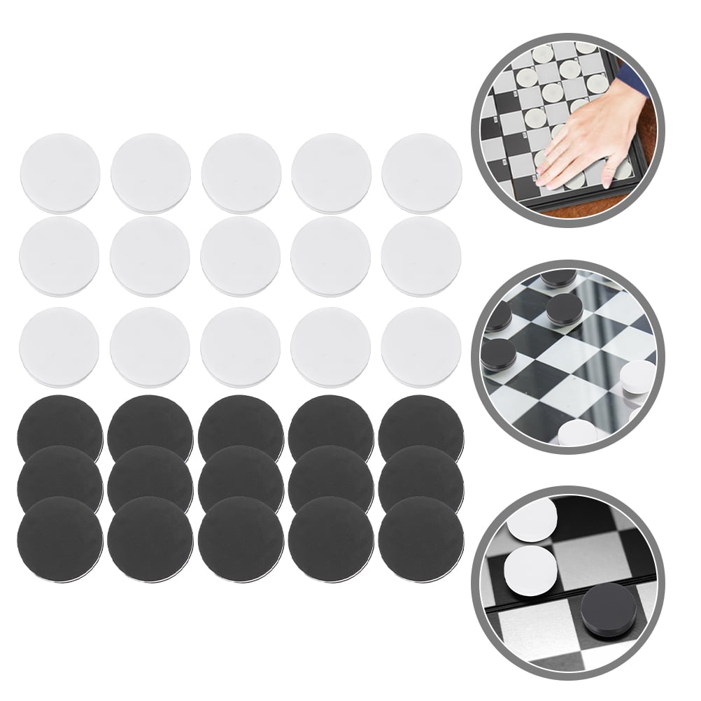 Beaupretty 30Pcs Black White Chess Chess Accessories for Board Game ...