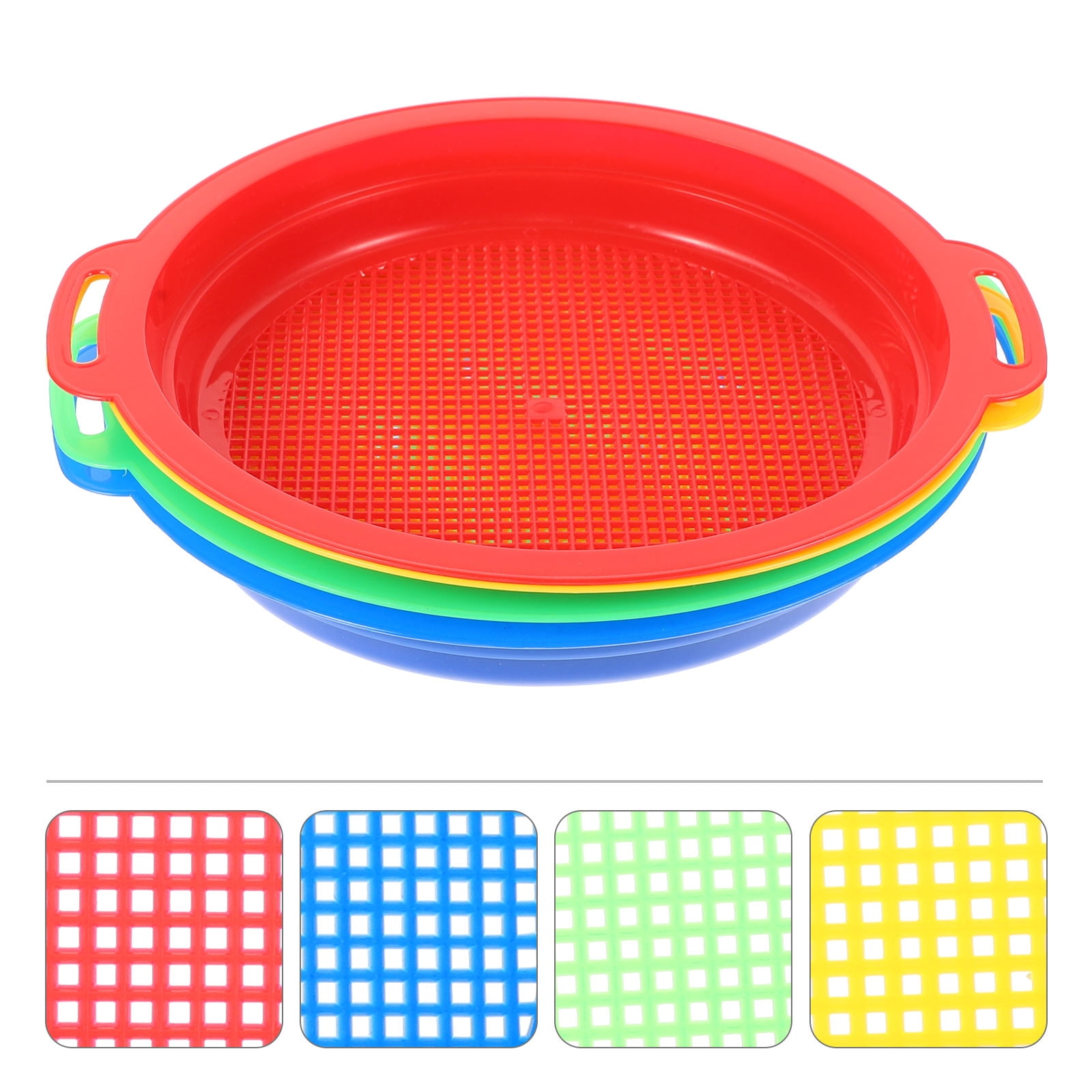 Beaupretty 4Pcs Garden Planting Sieve Plastic Lightweight Durable Soil ...