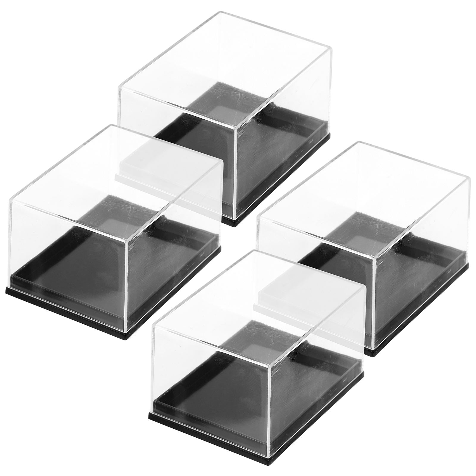 Beaupretty 4Pcs Clear Display Case Plastic Specimen Storage Box for ...