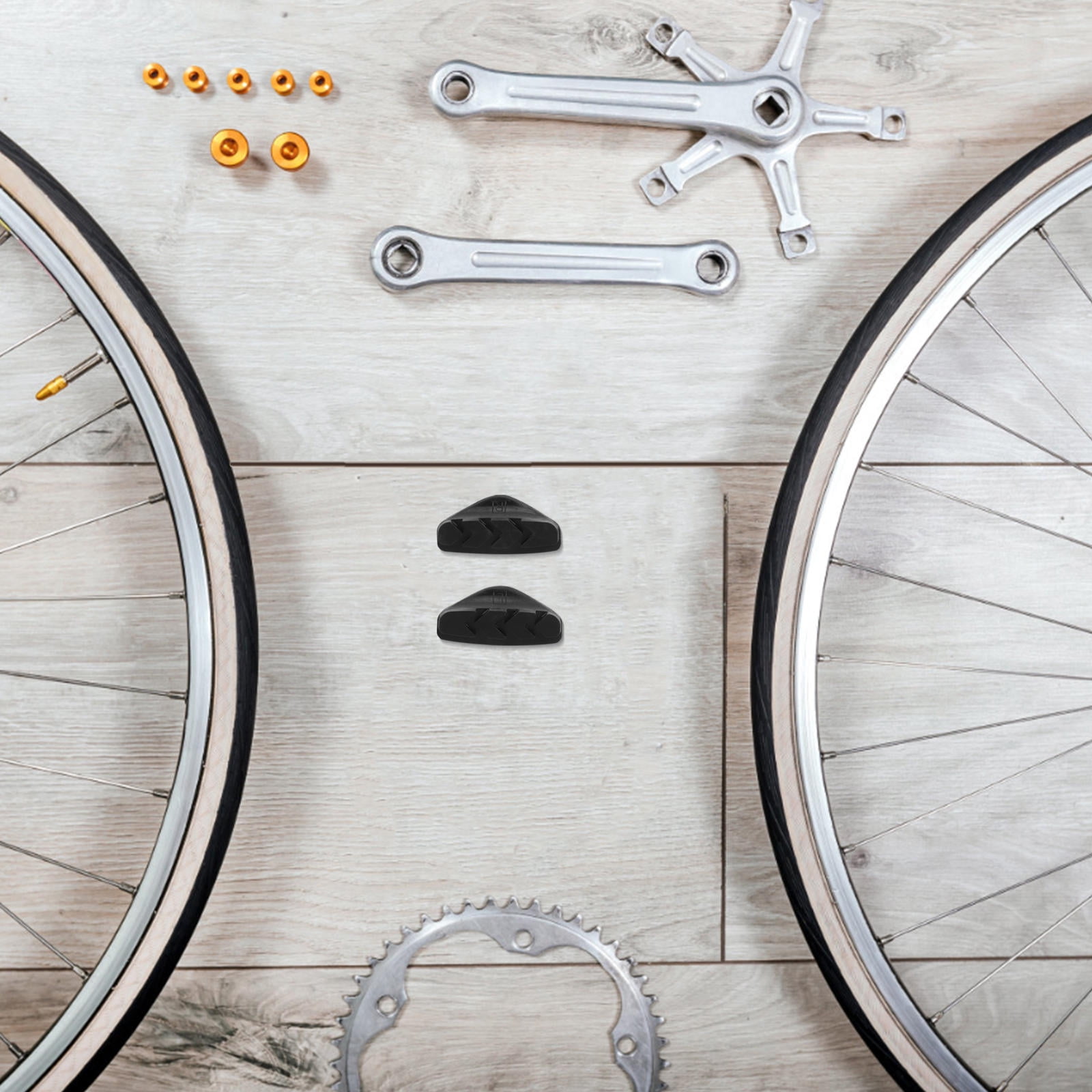 Beaupretty 4Pcs e-bike Brake Pads Rubber Black Braking Road Bike ...