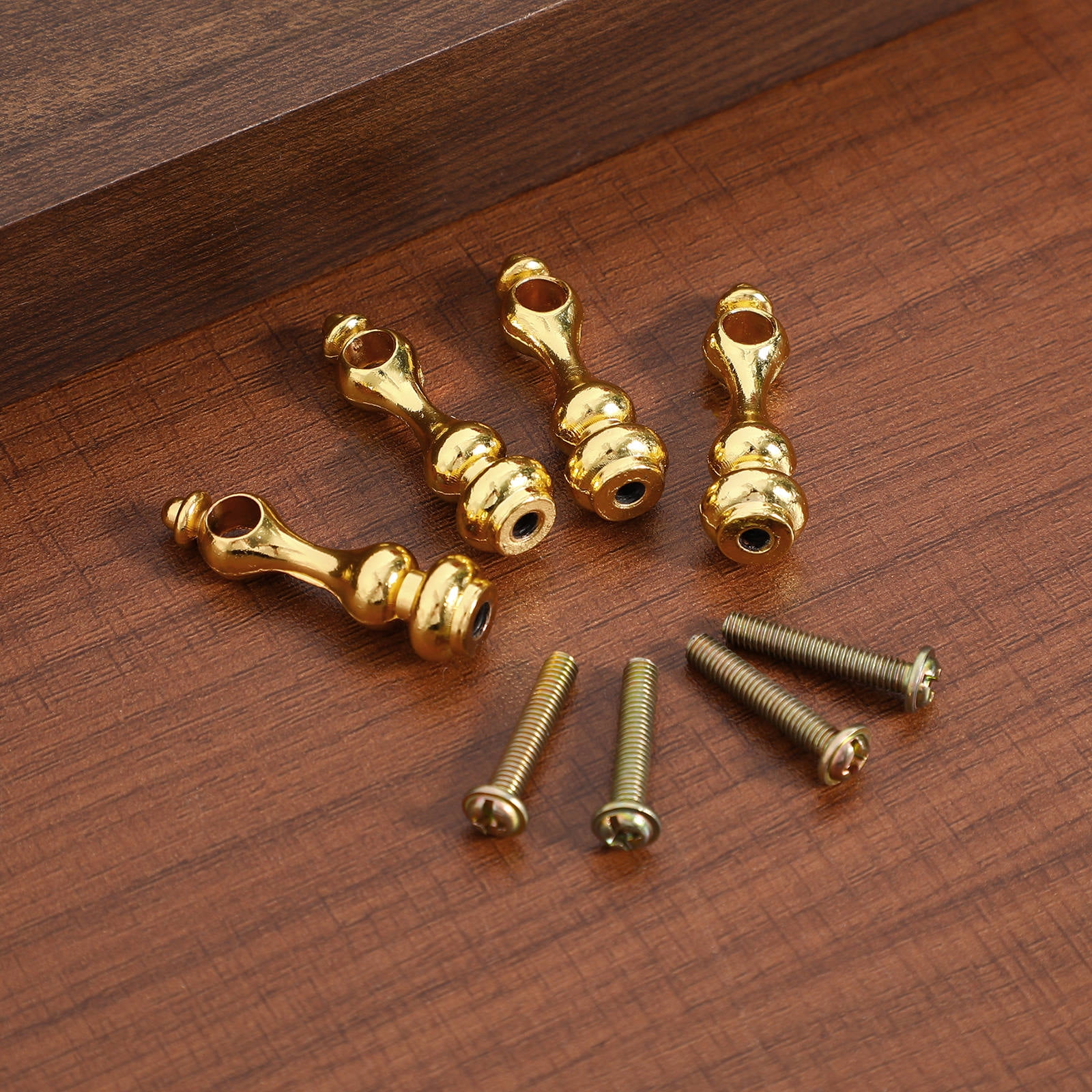 Beaupretty 4Pcs Golden Gallery Spindle Connectors for Metal Glass ...