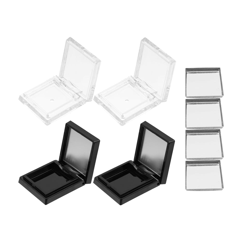 Beaupretty 4pcs Empty Eyeshadow Containers, Empty Square Eyeshadow Case ...