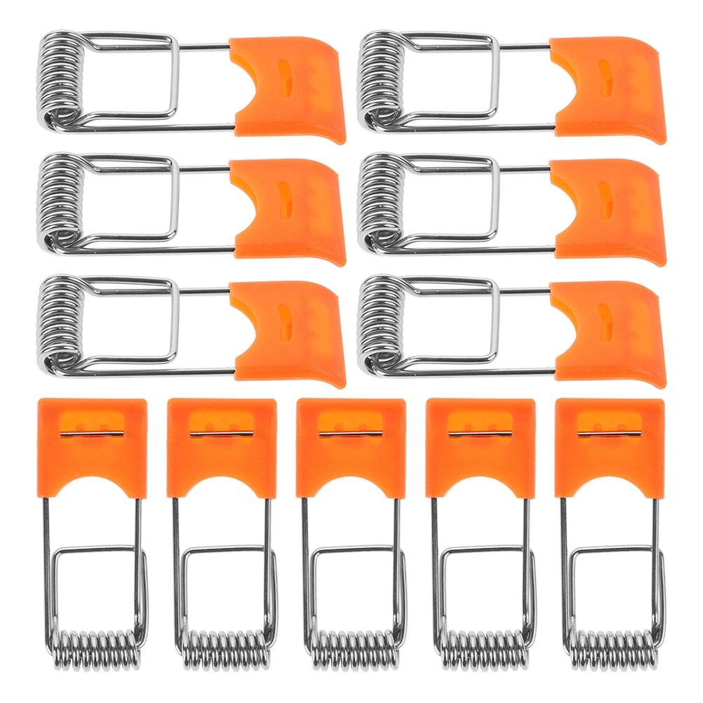 Beaupretty 50Pcs Orange Spring Clips for Downlight Panel Lamps Easy ...