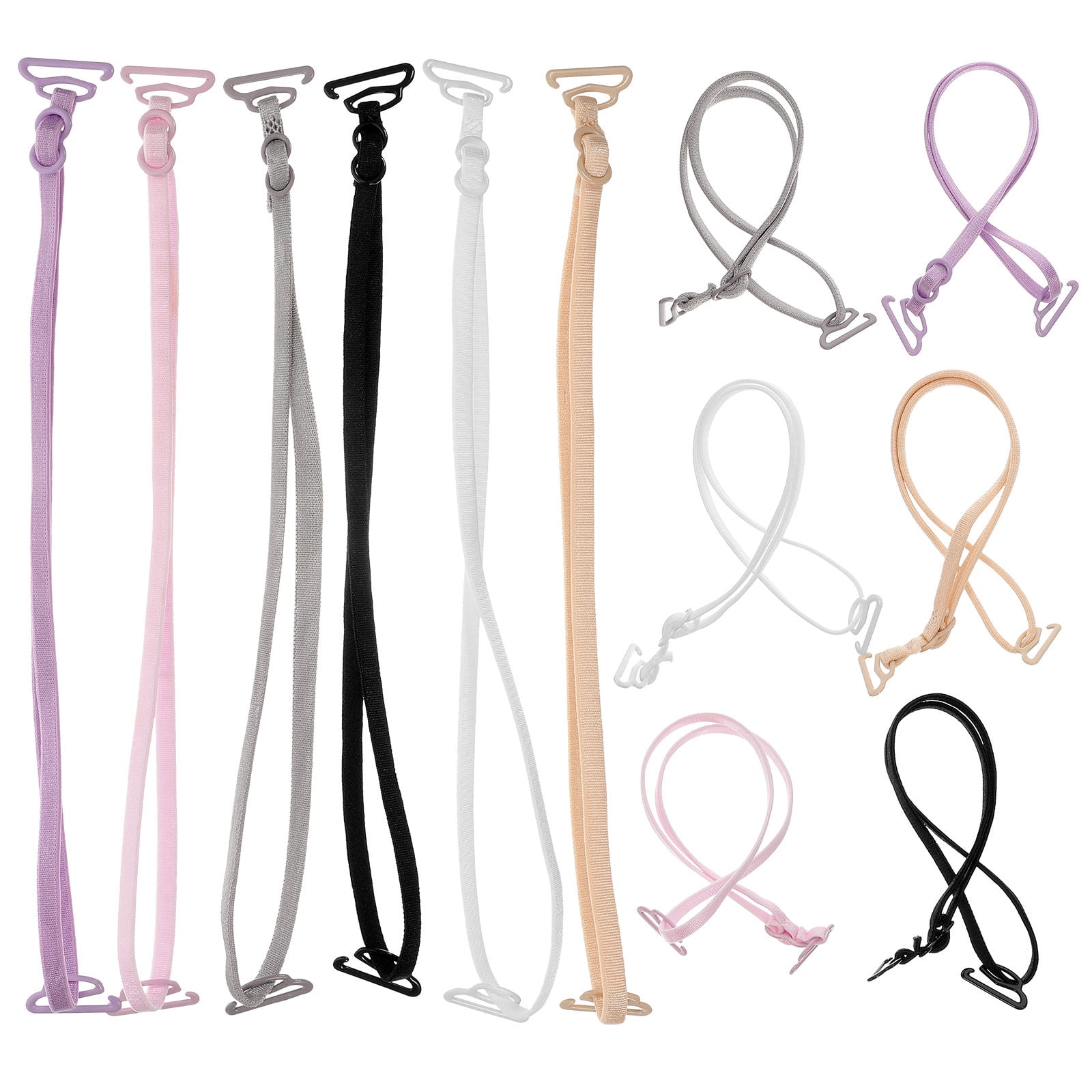 Beaupretty 6 Pairs Removable Shoulder Strap Nylon Assorted Color for ...