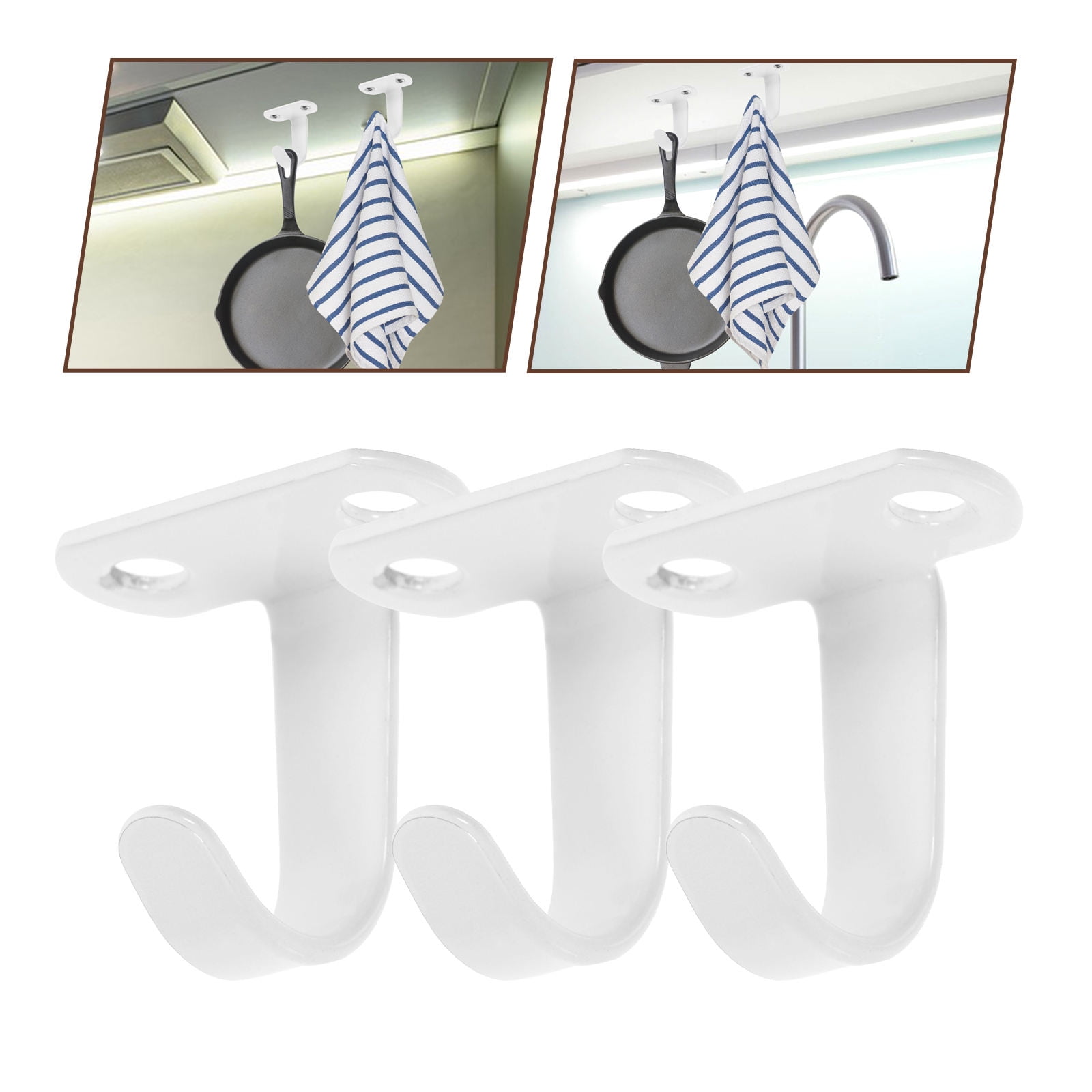 Beaupretty 6pcs Ceiling Hook For Home Iron White Hanging Cups Suitable For Decorators - Walmart.com