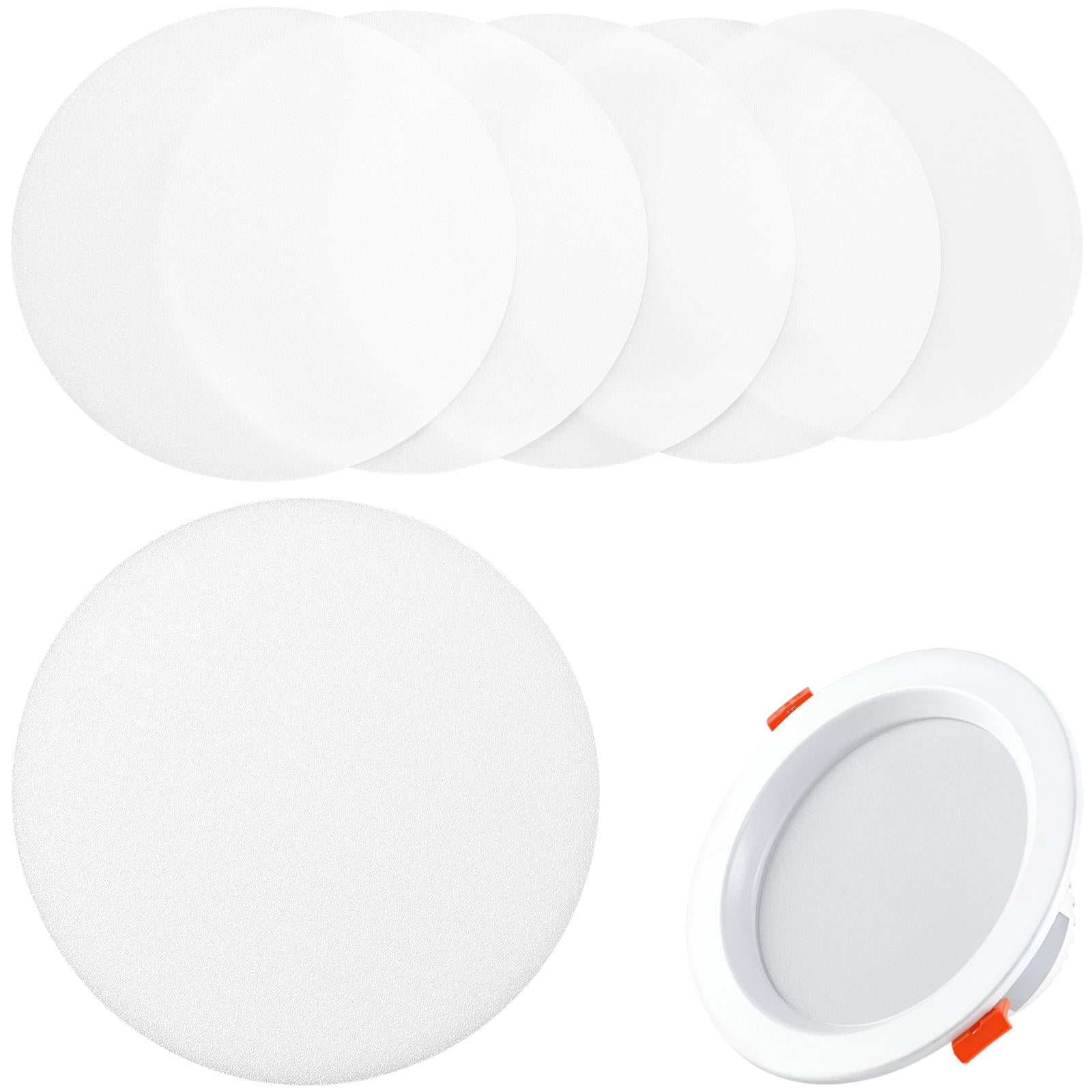 Beaupretty 6pcs Light Diffusion Downlight Lampshades Plastic Diffuser ...