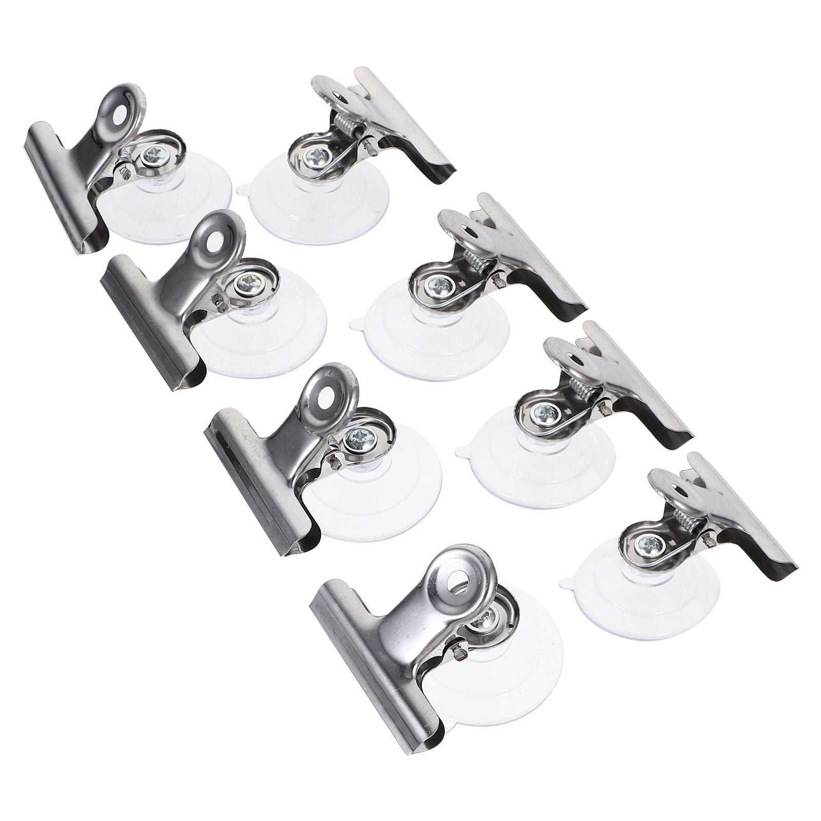 Beaupretty 8Pcs Suction Cup Clips with Zinc Plated Hook for Easy ...