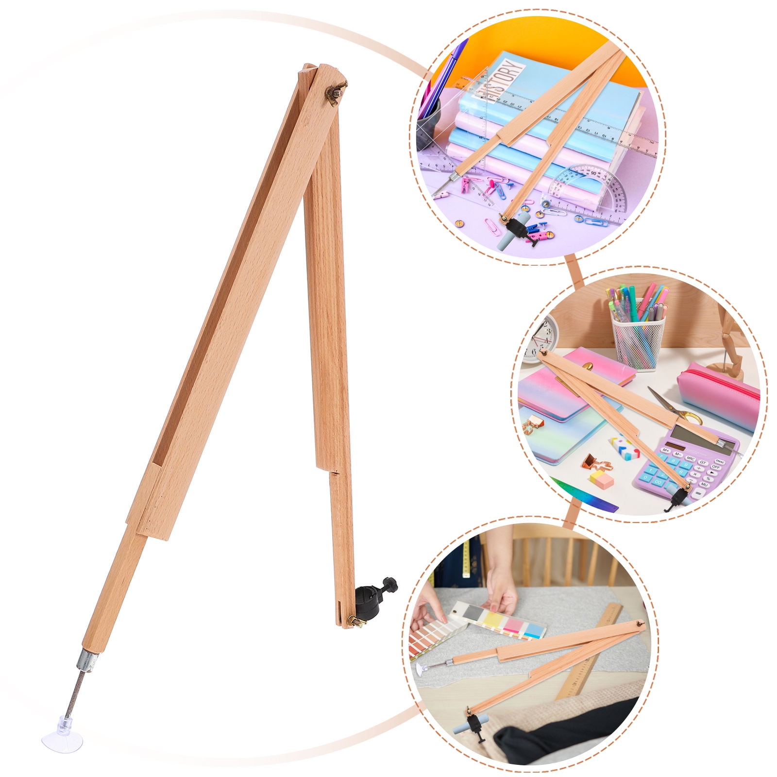 Beaupretty Beige Wooden Teaching Compass for Classroom Demonstrations ...