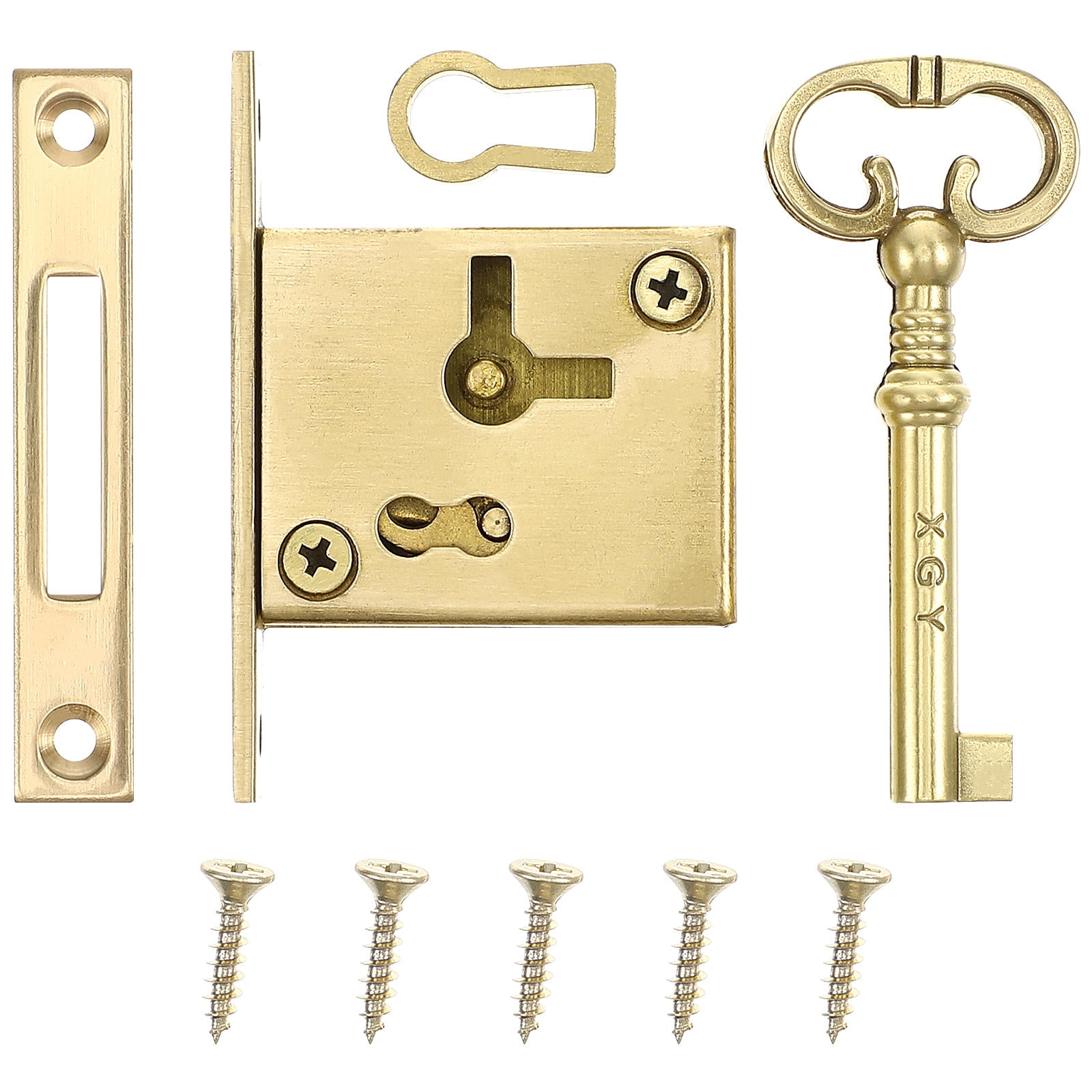 Beaupretty Locks for Cabinets Copper Mailbox Lock Golden 1Pcs for Home ...