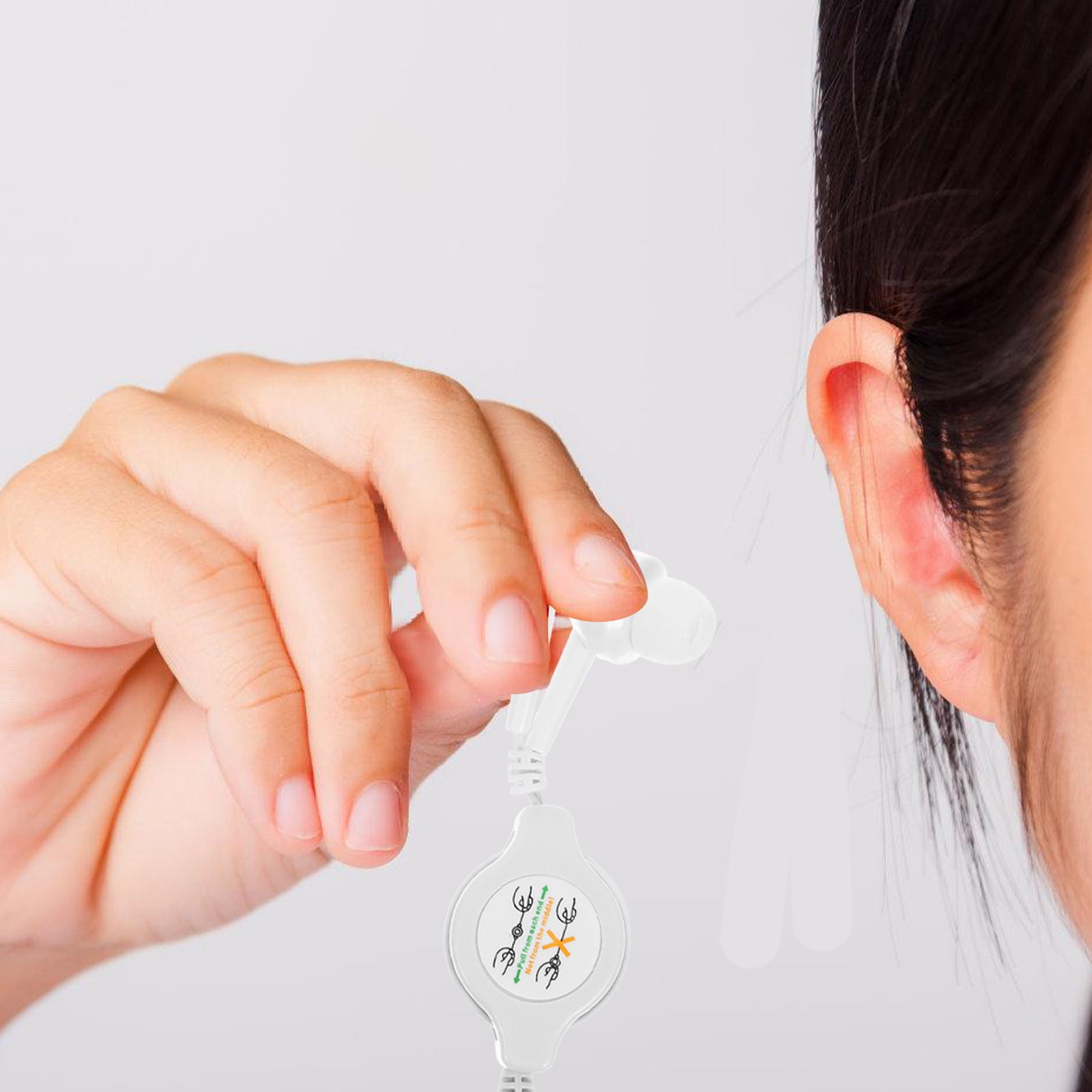 Beaupretty Ear Plug Earbuds PVC Compact Winder Travel 1Pcs - Walmart.com