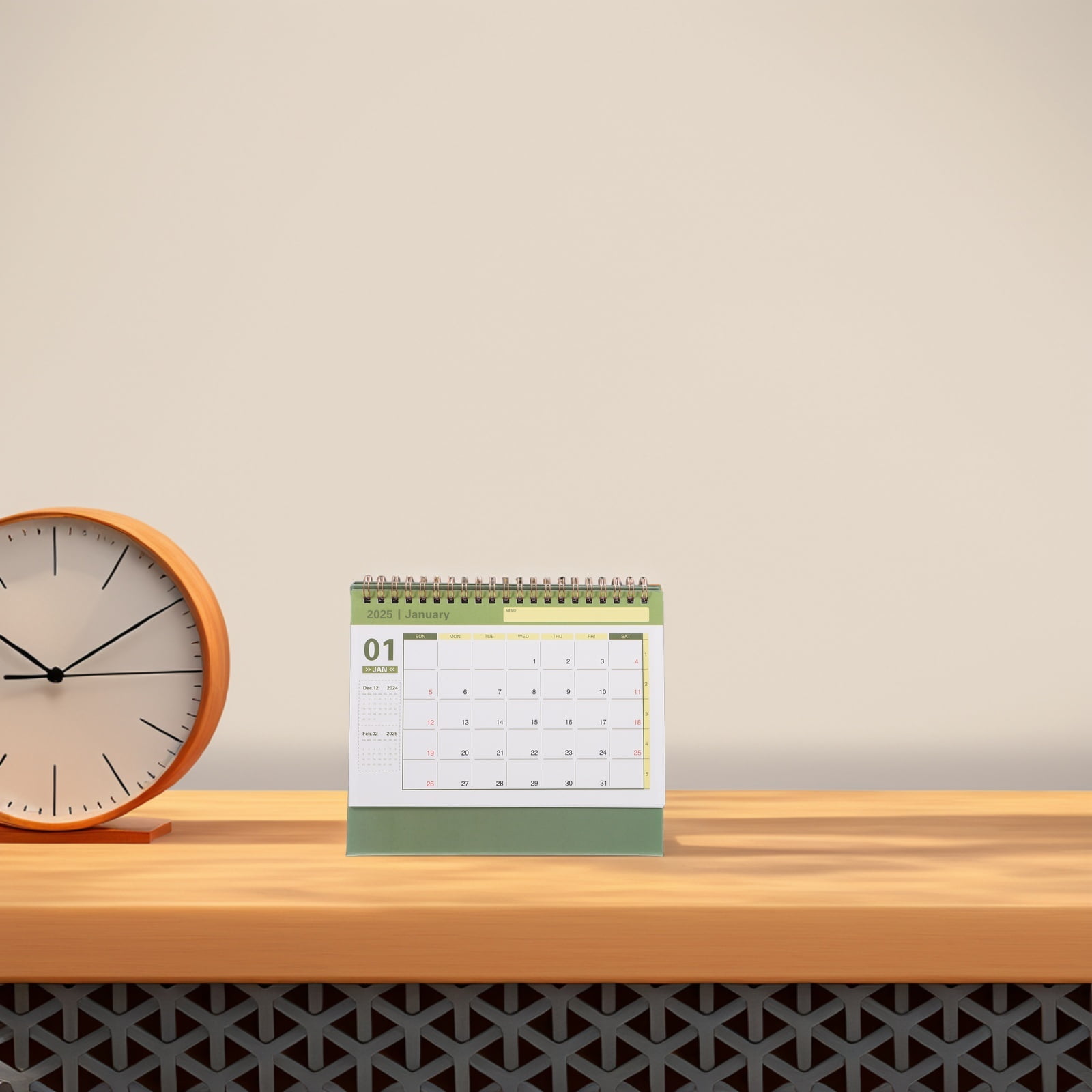 Beaupretty Standing Desk Calendar Daily Use Office Month and Date ...