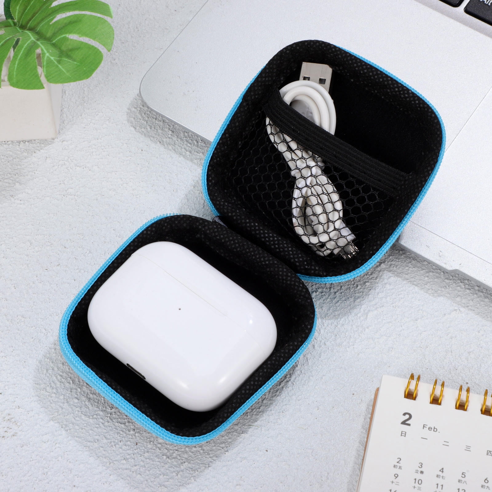 Beaupretty Earphone Case with Soft Lining and Mesh Bag for Travel ...