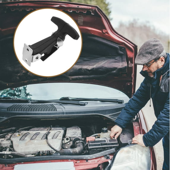 Beaupretty Rubber Hood Latch Black Box Latches Catches For Vehicle ...