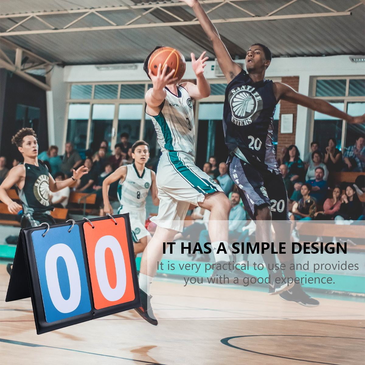 Beaupretty Basketball Flip Scoreboard Flipper Basketball Score Board ...