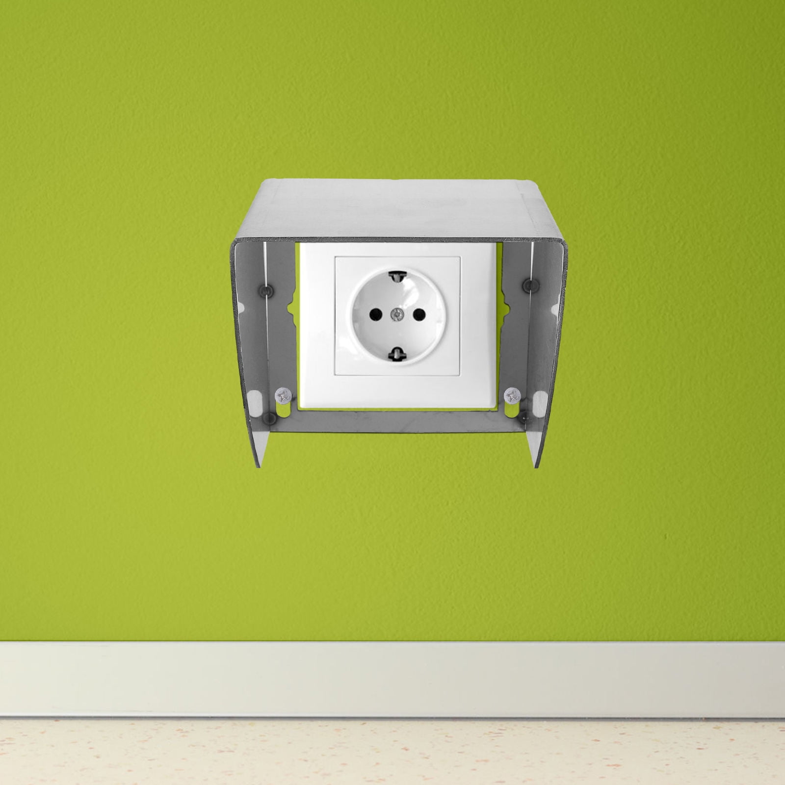 Beaupretty Waterproof Stainless Steel Socket Cover Protective Case for ...