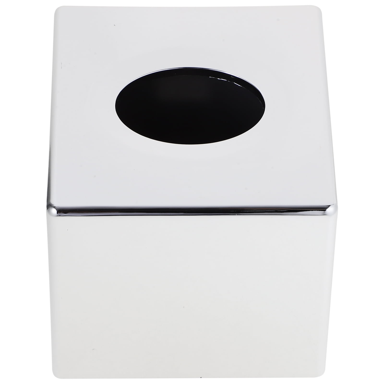 Beaupretty Modern Silver Tissue Storage Box for Facial Napkins with ...