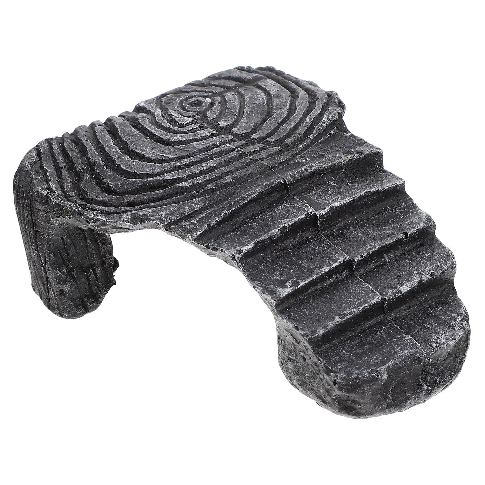 Beaupretty Tortoise Resin Basking Platform Dark Grey Stain Resistant ...