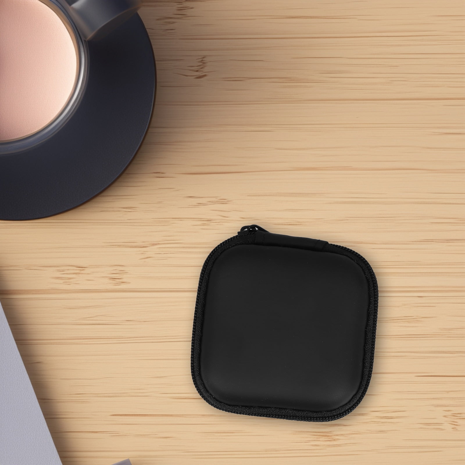 Beaupretty Eva Earphone Pouch Black Water Resistant Headphone Storage ...