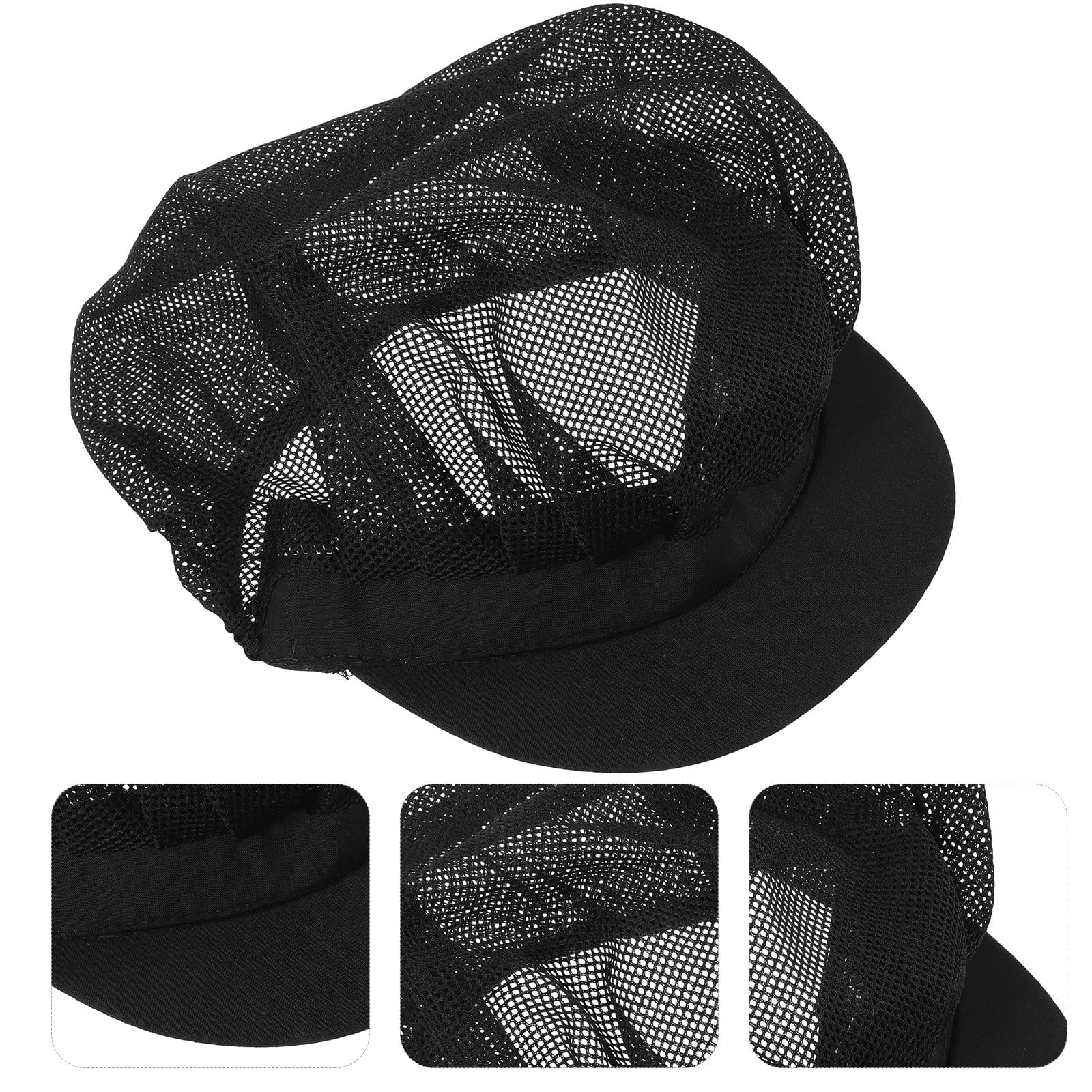 Beaupretty Breathable Black Cotton Chef Hat for Chefs and Kitchen Staff ...
