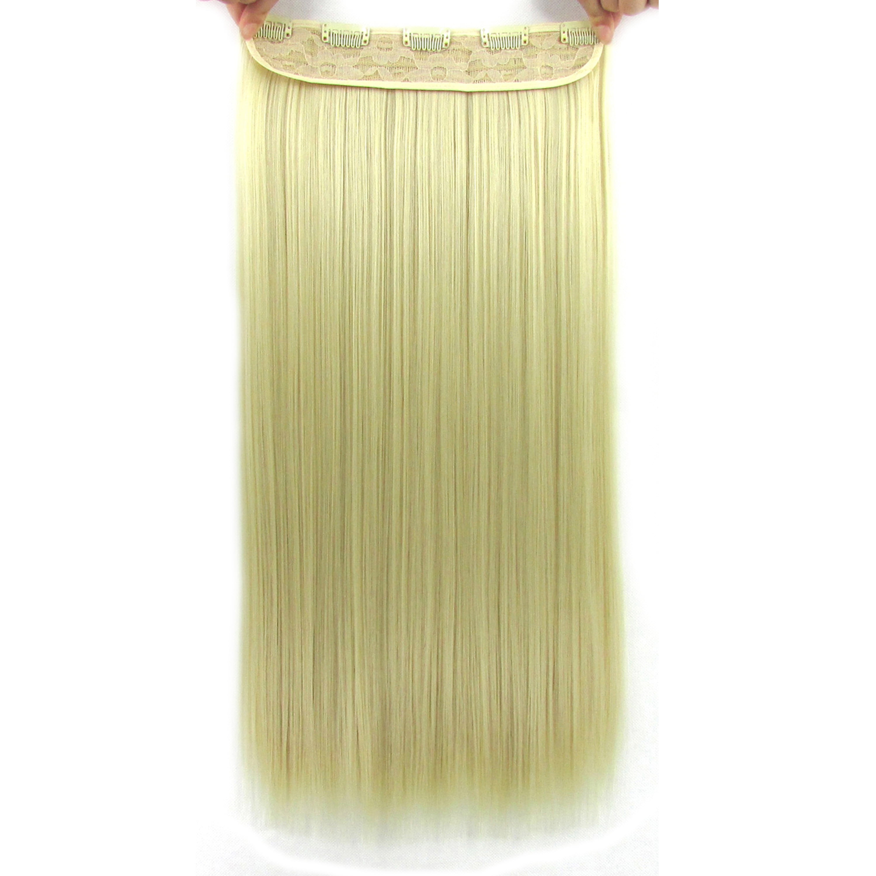 Beaute Galleria 22 inches Women Long Straight Half Head 5 Clips ...