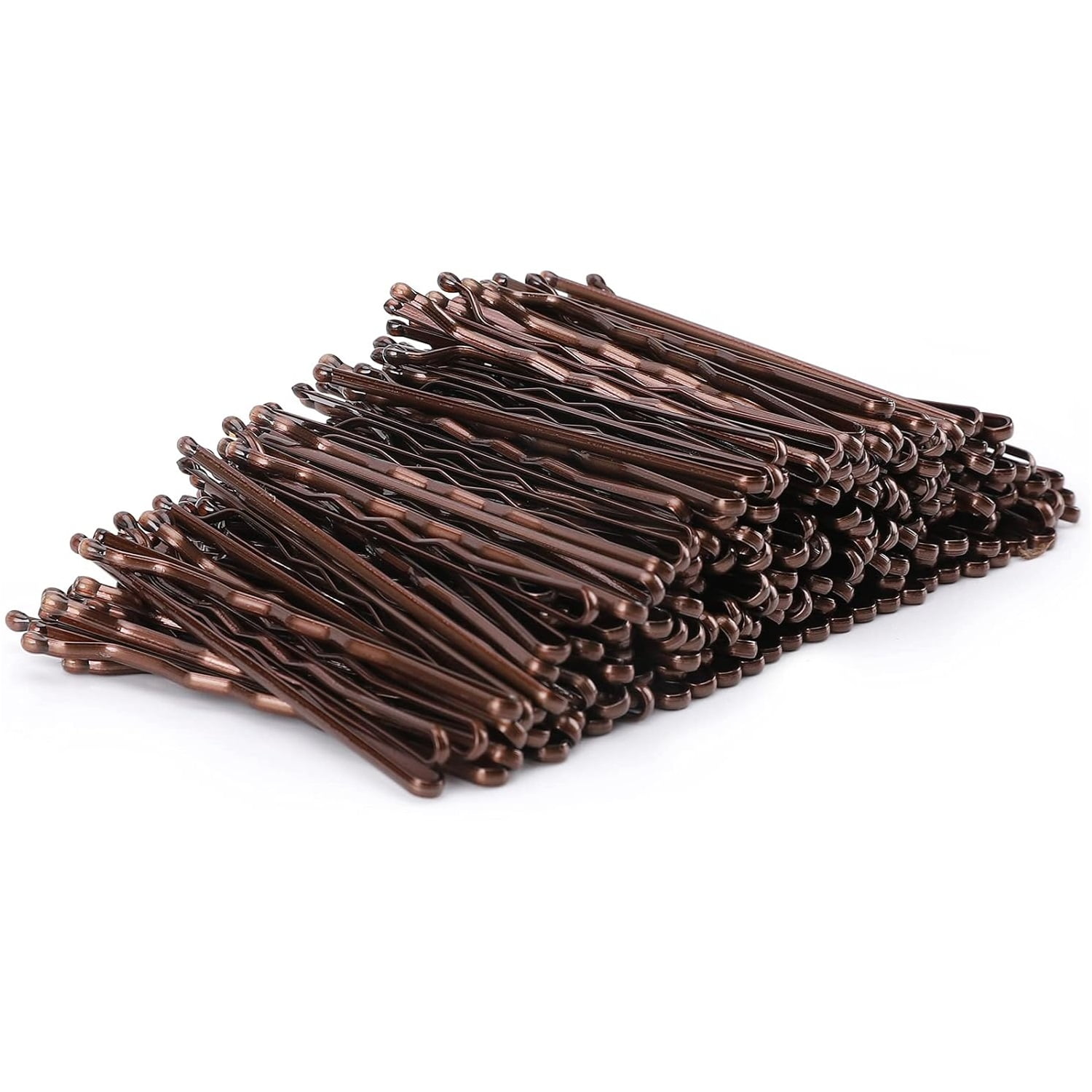 Beaute Galleria Bobby Pins, 200 Pieces, Brown, 2-Inches Curved Hair ...
