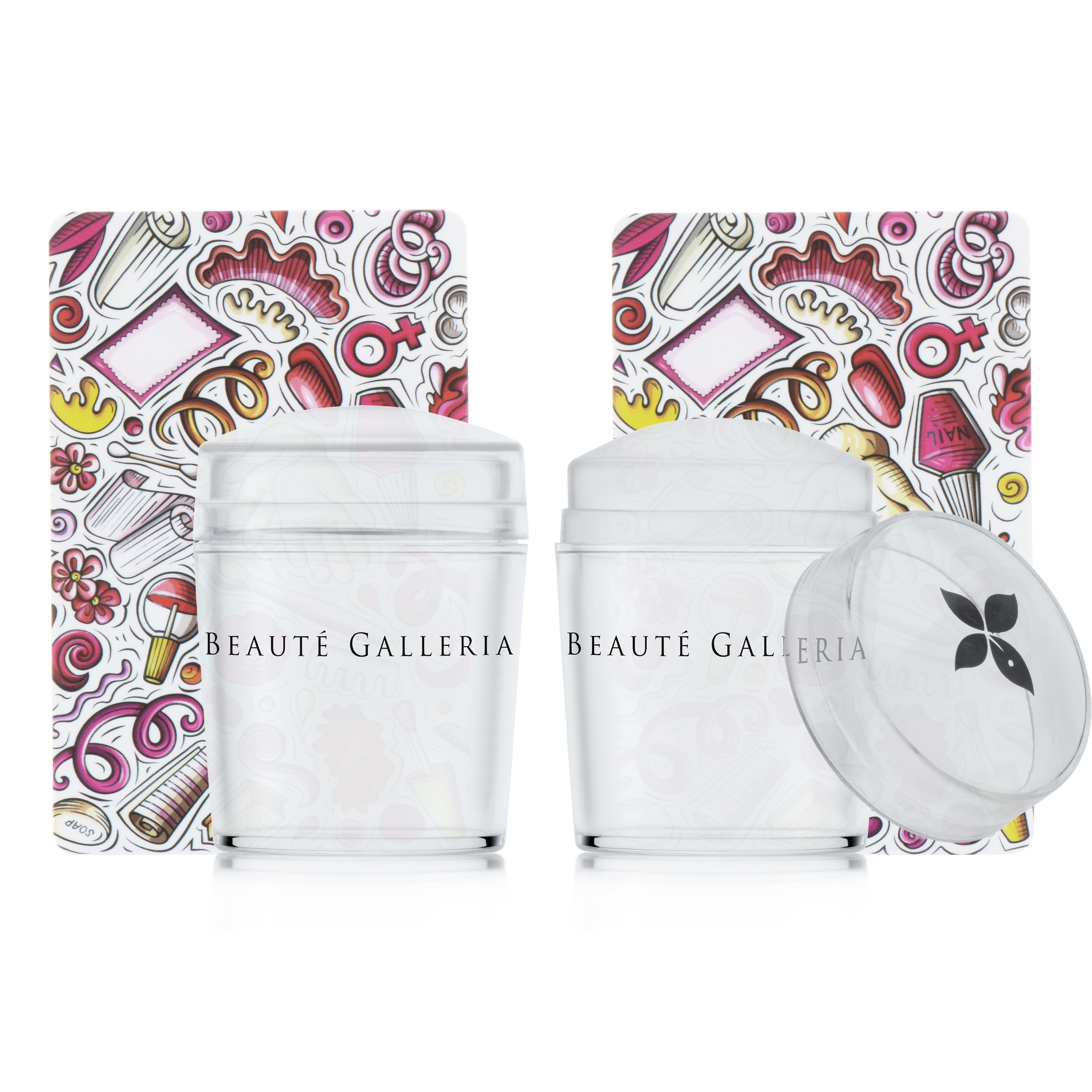 Beaute Galleria Nail Art Stamper and Scraper Bundle Set (4 Pieces) Nail ...
