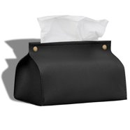 Tissue Box Cover Rectangle, Solid Color Tissue Box Cover, PU Leather ...