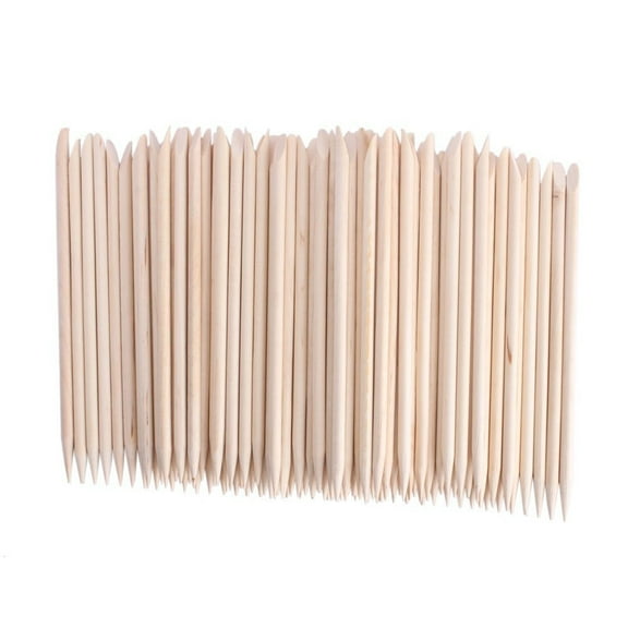 Equate Dual Pointed Wooden Cuticle Sticks for Nail and Cuticle Care, 12 ...