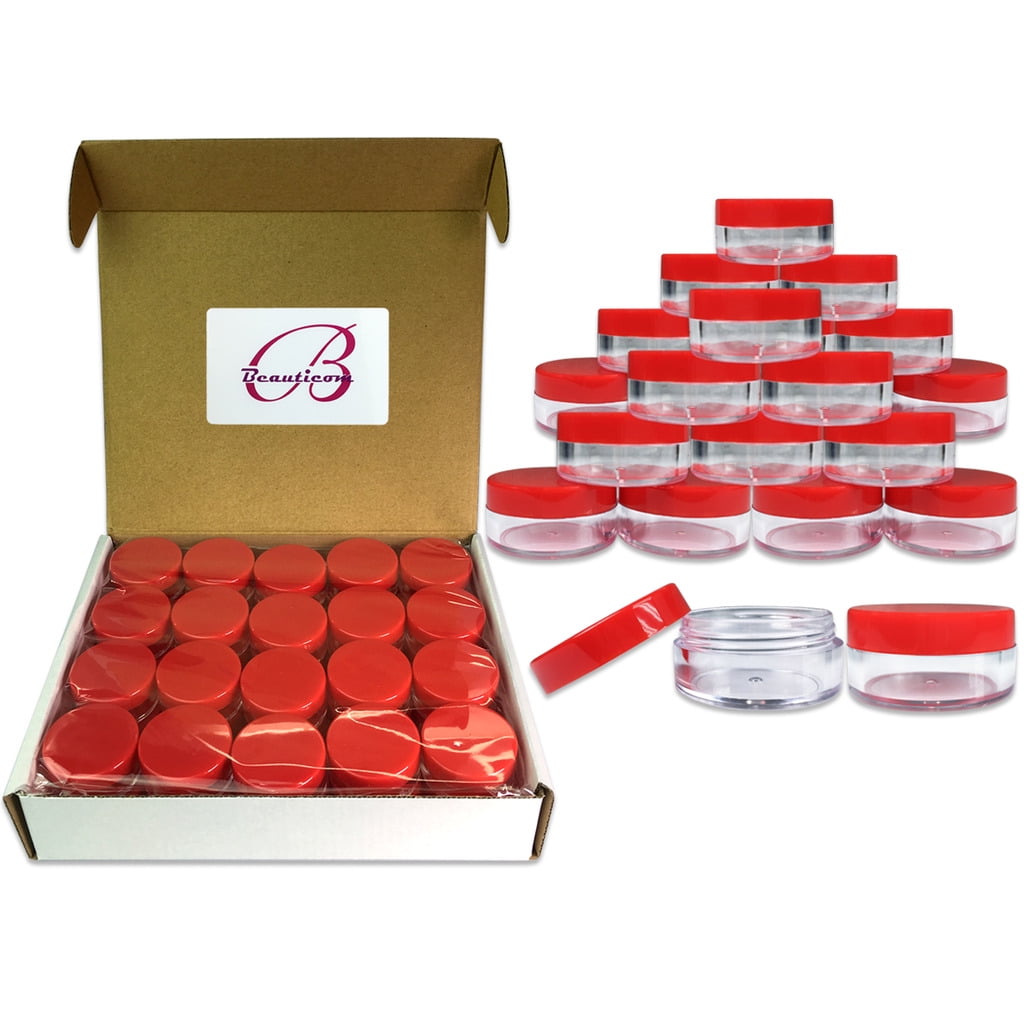 Beauticom 40 Pieces High Quality 10 Gram 10 ml (0.3 oz) Plastic Clear ...