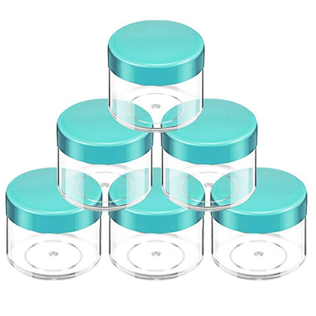6-Count Travel Mini Cosmetic Containers, 20g Plastic Makeup Jars with ...