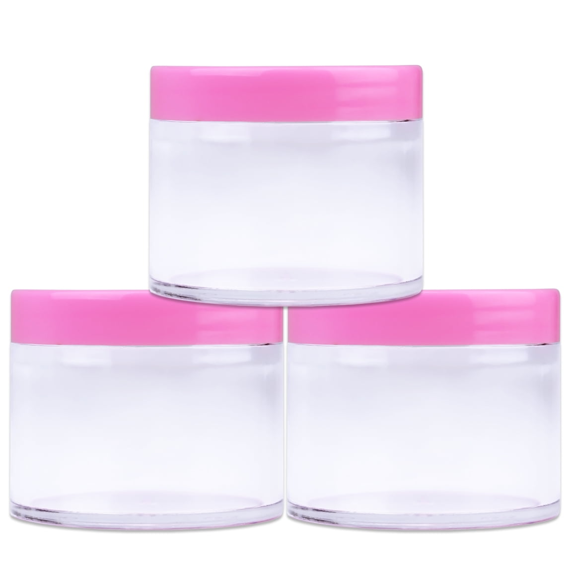 Beauticom 3 Jars High Quality 60 Gram/ML 2 Oz Thick Acrylic Sample ...