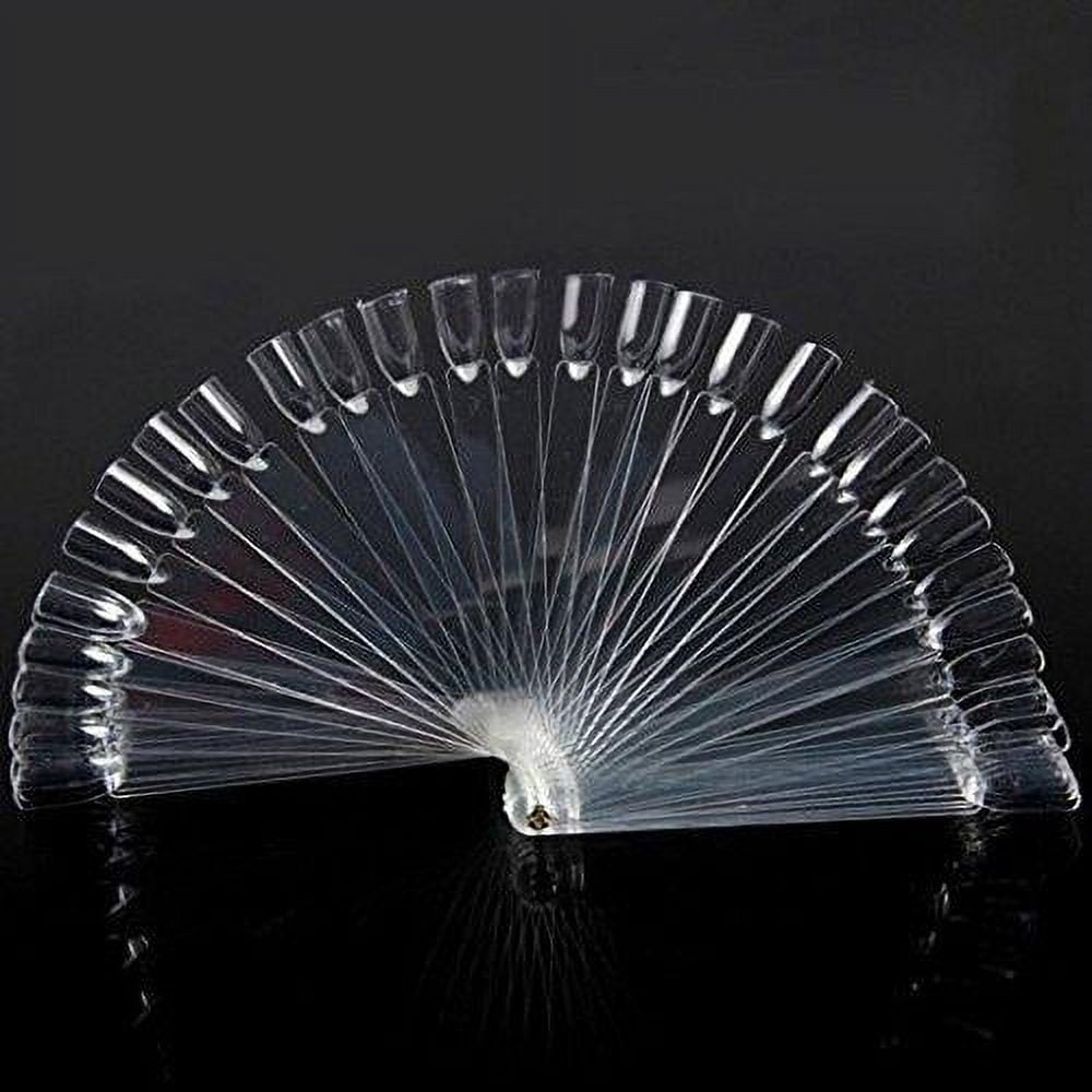 Beauticom Fan-Shaped Nail Art Display - 50pcs - Clear - Walmart.com