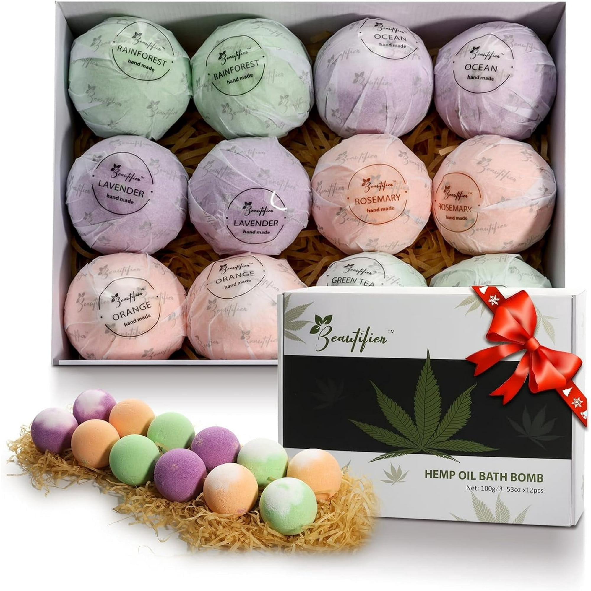 Beautifier Life Colorful Bath Bombs Gift Set Bubble Bath Kit with 6 ...