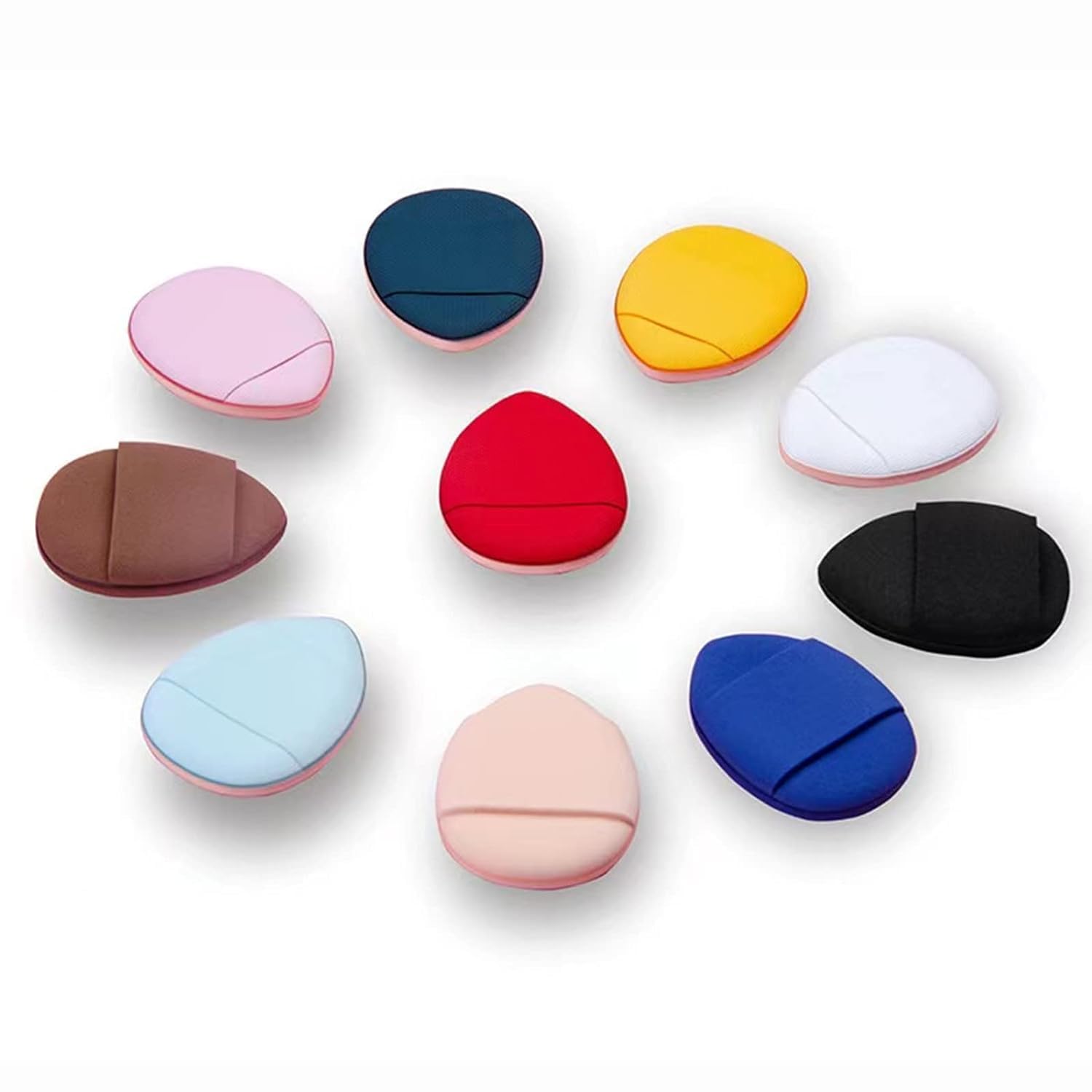 Beautiflame 10 Pieces Finger Powder Puff Mini Makeup Puff Blender ...