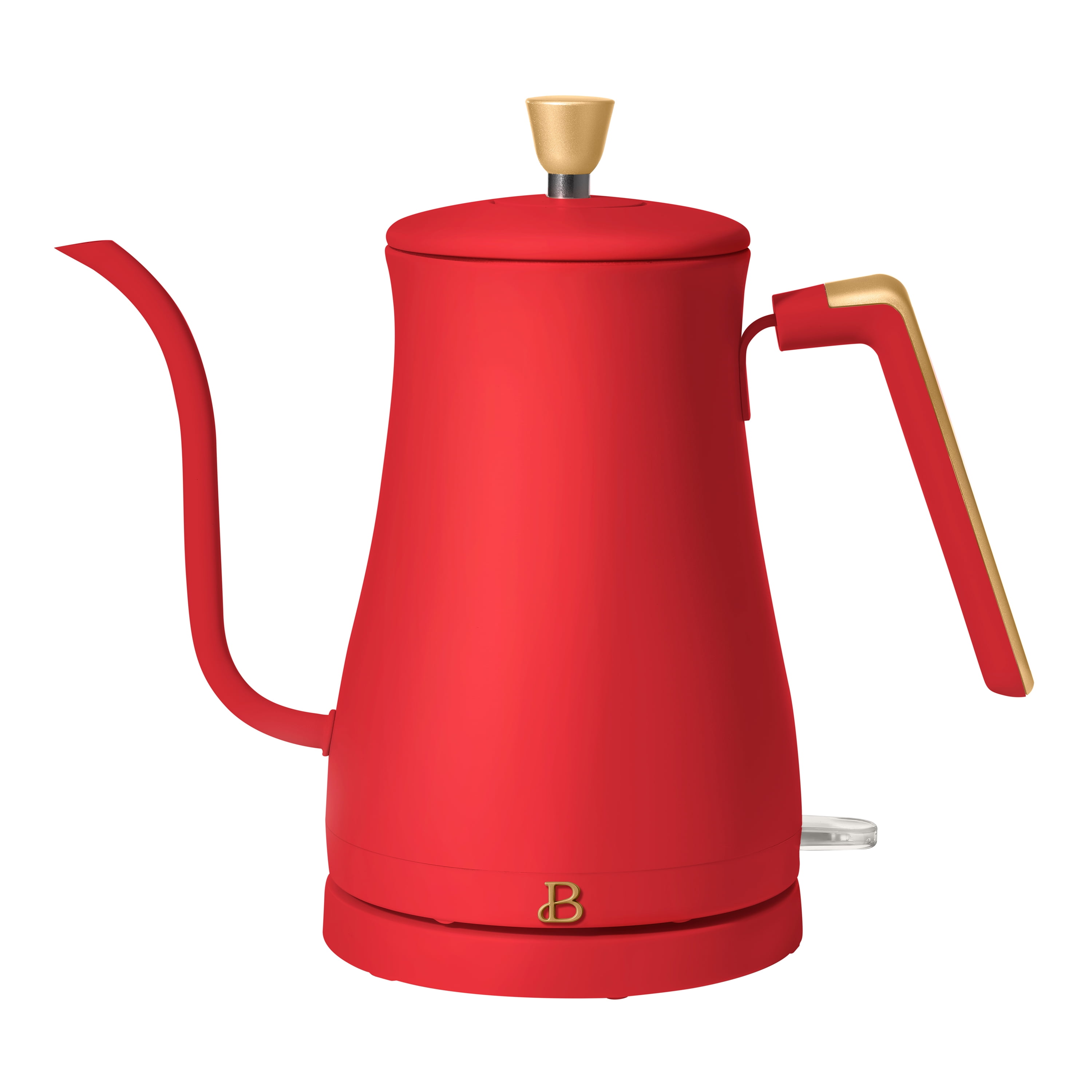 Beautiful 1-Liter Electric Gooseneck Kettle 1200 W, Tomato Red by Drew ...