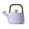 Beautiful 1.8L Ceramic Stovetop Tea Kettle Lavender with Whistle, Easy ...