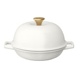 Beautiful Enameled Cast Iron Bread Oven, 10 inch, White Icing by Drew ...