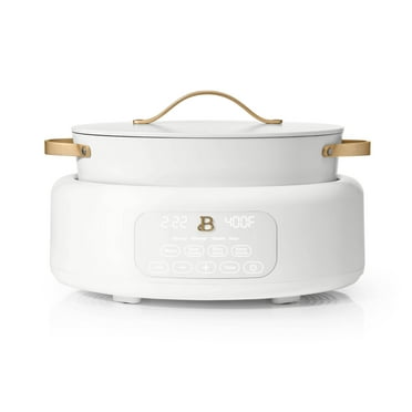 Beautiful 8QT Slow Cooker, White Icing by Drew Barrymore - Walmart.com