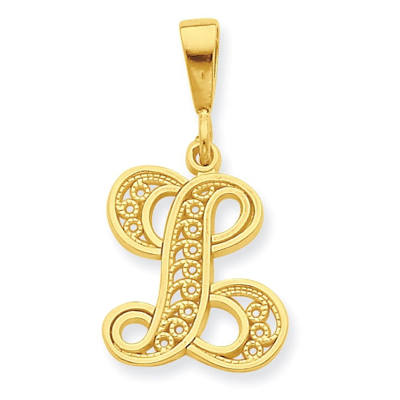 Beautiful 10k Initial L Charm - Walmart.com