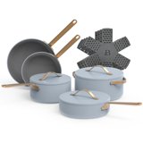 Drew Barrymore's 12pc Non-Stick Ceramic Cookware Set, Pots and Pans ...