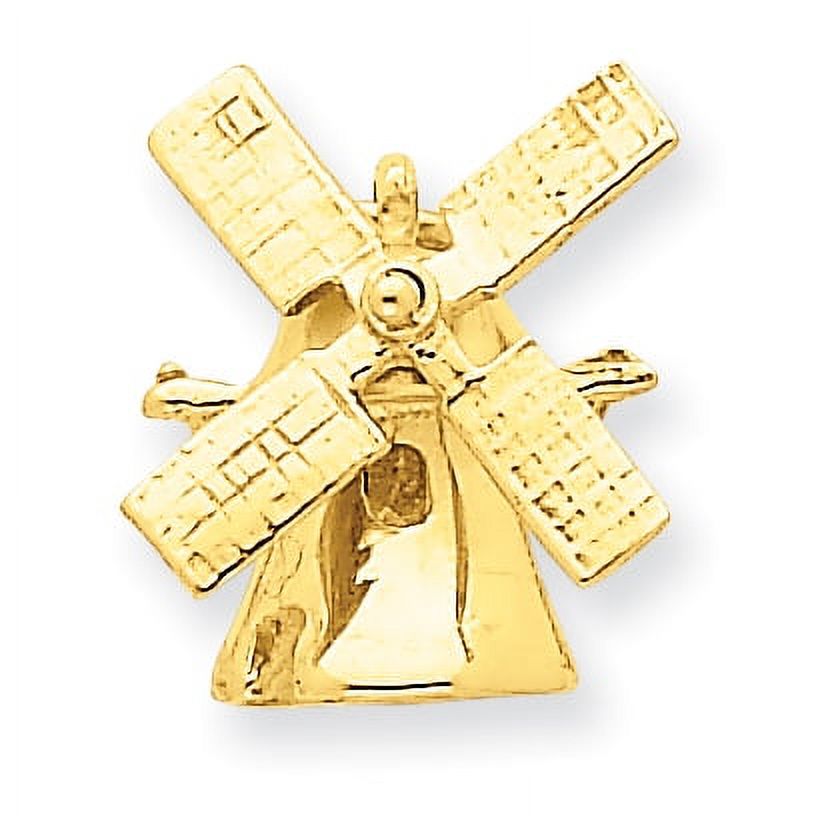 Beautiful 14K 3D Windmill Charm - Walmart.com
