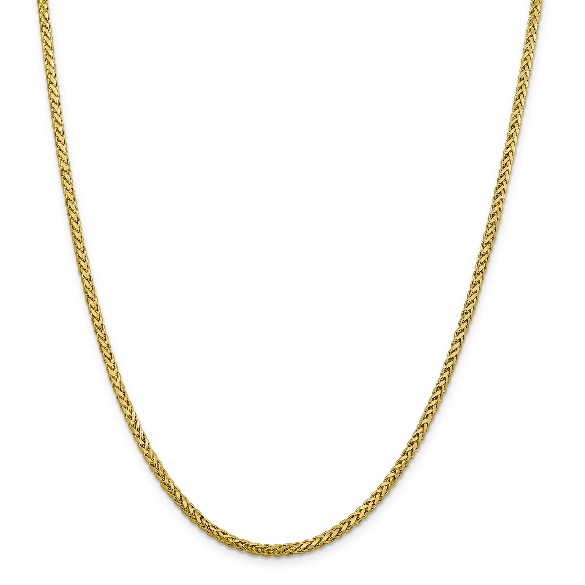 Beautiful 14k 2.50mm Semi-solid D/C Wheat Chain - Walmart.com