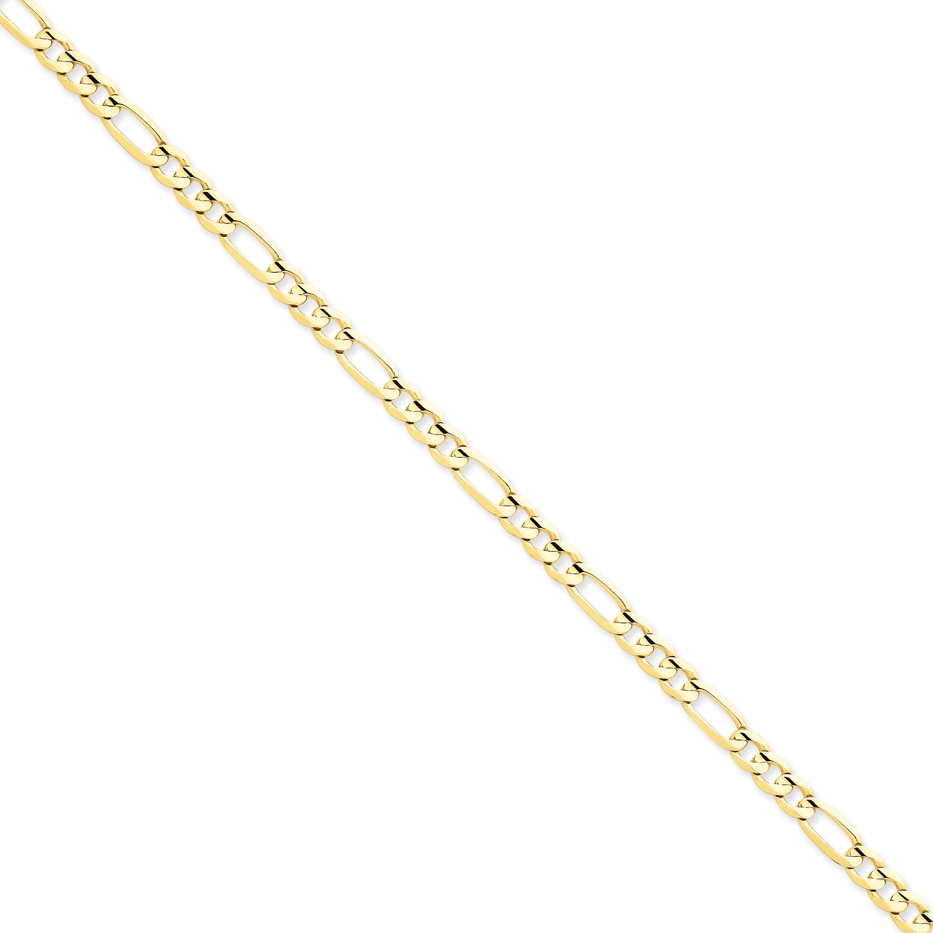 Beautiful 14k 5.50mm Concave Open Figaro Chain - Walmart.com
