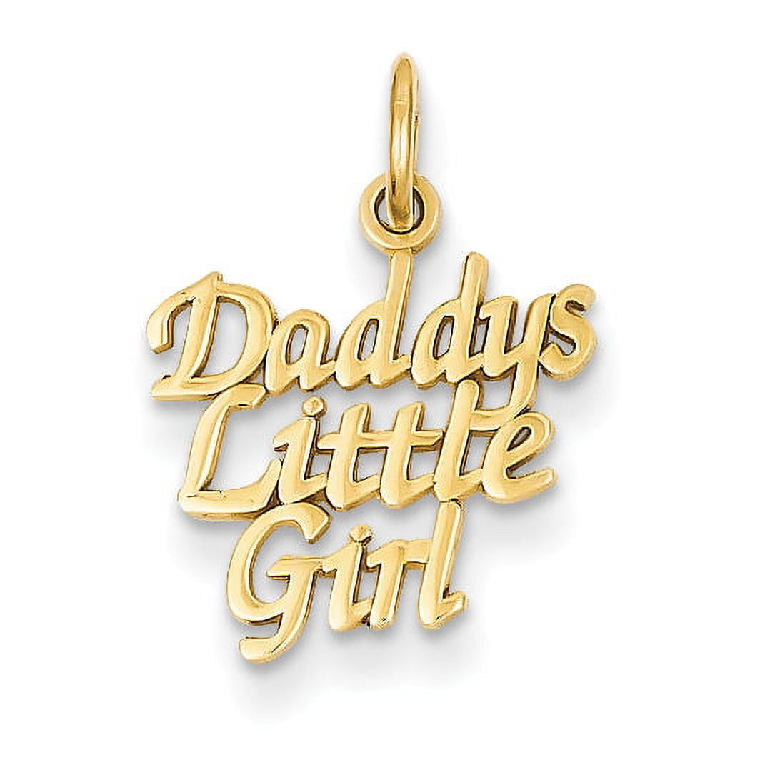 Beautiful 14k DADDYS LITTLE GIRL Charm - Walmart.com
