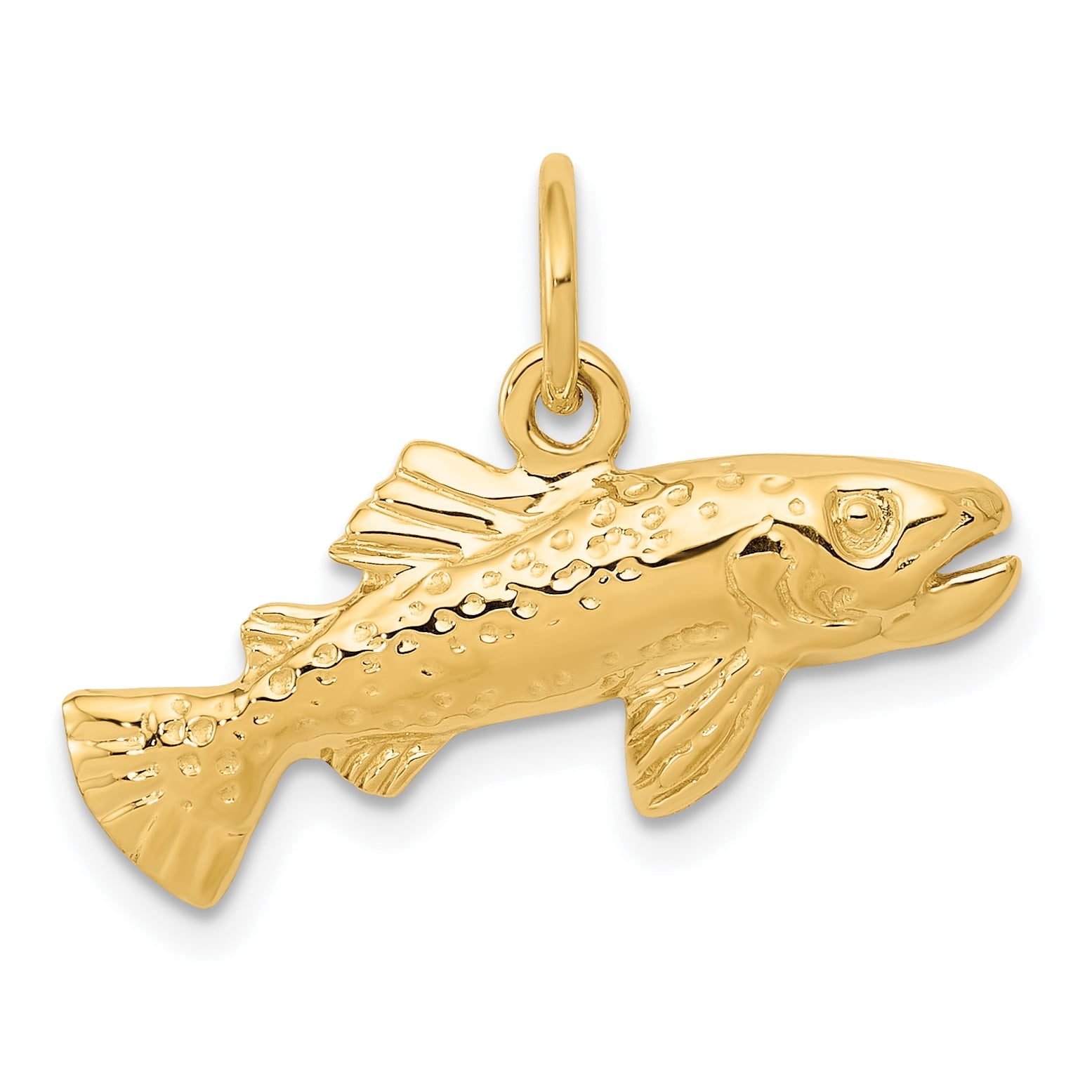 Beautiful 14k Fish Charm - Walmart.com