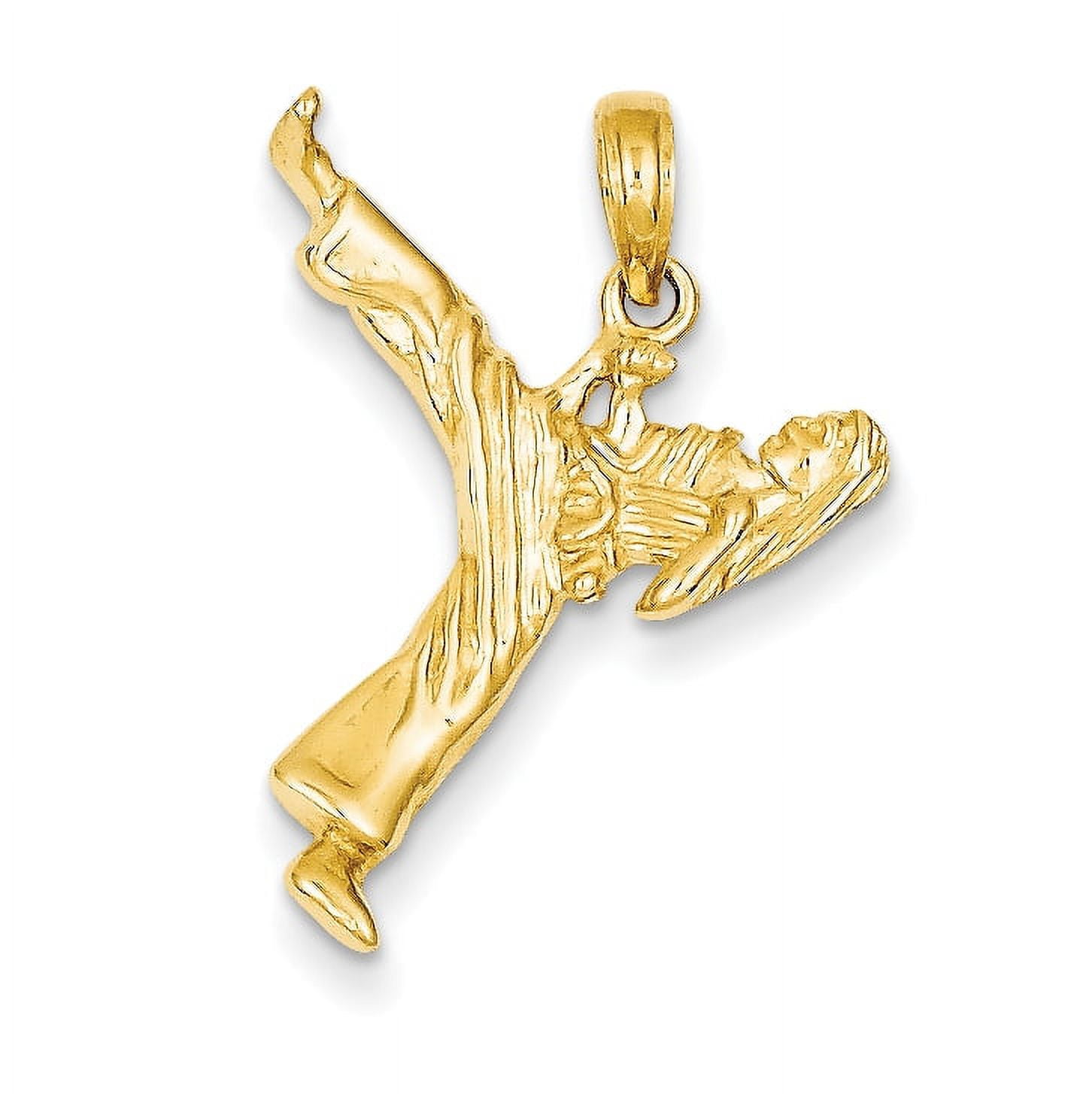Beautiful 14k Girl Karate Charm - Walmart.com