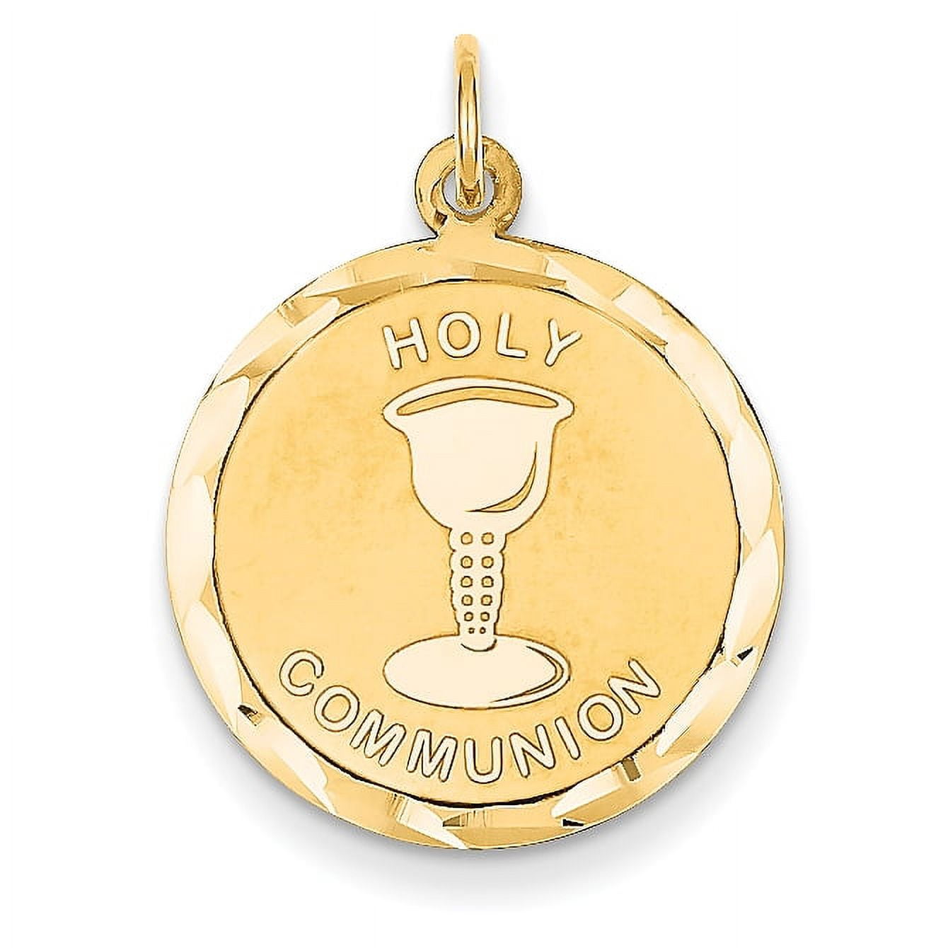 Beautiful 14k Holy Communion Disc Pendant - Walmart.com