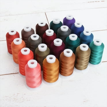 Threadart 40 Spool Polyester Embroidery Machine Thread Set Brilliant ...